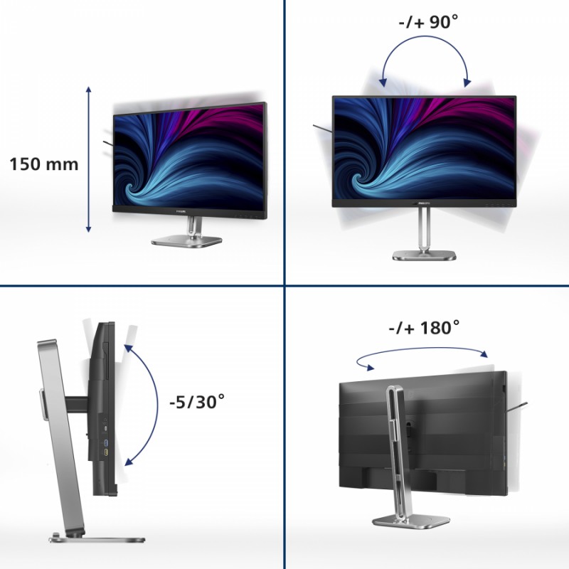 Philips 27B2U4601/00 pantalla para PC 68,6 cm (27") 2560 x 1440 Pixeles ...